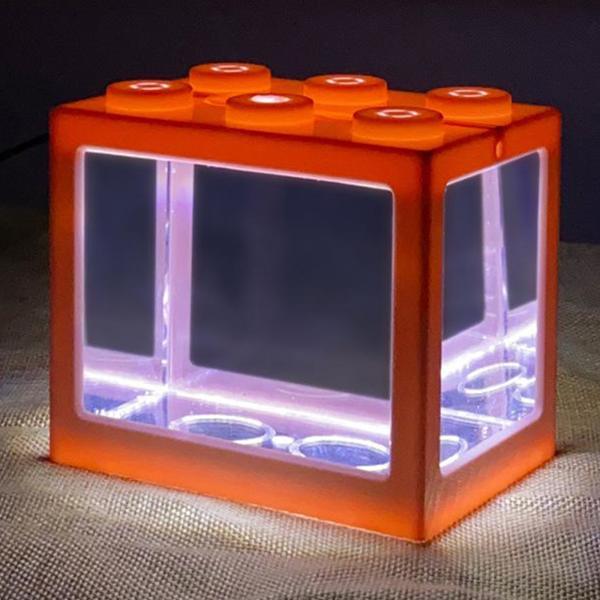 説明:ミニ水槽---ユニークなビルディングブロックデザインで.複数の水槽と積み重ねることができます.ミニシェイプのこの装飾的な水槽は絶妙に見えます.USB充電--- LEDライトが含まれており.環境に優しく.明るく.省エネです. USB充電...