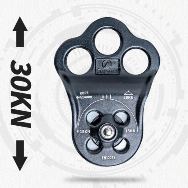 説明:静的引張力は30KN(約3000KG).スライド引張力は6KN(約600KG).ロープ径?14mmです.安定したスムーズなスライドを実現するダブルベアリング設計により.プーリーの高速回転を効果的にサポートし.移動時の摩擦係数を低減し....