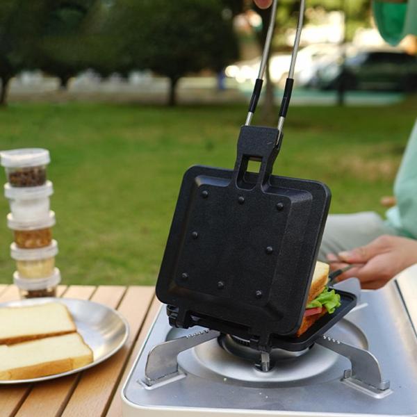 説明:[調理に便利]:サンドイッチメーカー両面フライパン.熱が両面から均等に分散され.急速加熱.低油消費.ベーキング時間を節約します.サンドイッチマシンを使えばおいしい朝食が手早く作れます.[取り外し可能.折りたたみ可能]: サンドイッチベ...