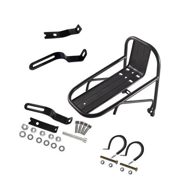 説明:[素材]:この自転車フロントキャリアラックは強力なアルミニウム合金でできており.頑丈で耐久性があり.重い圧力に強く.長距離でも問題ありません.[耐荷重]: 自転車のフロントフォークに取り付けられたフレーム.三角形の固定サポート方式.デ...