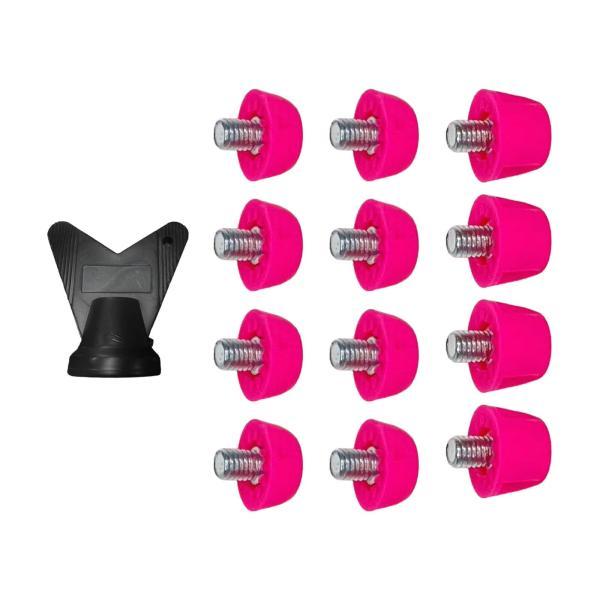 説明:[パッケージ内容]このセットには.サッカーシューズ交換用スパイク12個(7mmスタッド8個.10mmスタッド4個)とシューズスタッドレンチが含まれています.古くなったサッカーブーツスパイクや損傷したサッカーブーツスパイクを交換するのに...