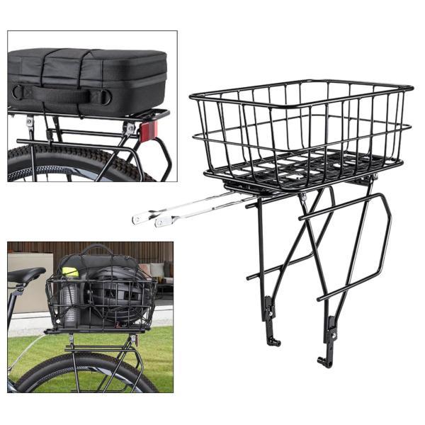 説明:[高品質素材]: この自転車用リアバスケットは高品質のアルミ合金製で.耐摩耗性があり.優れた耐荷重性を備えています.頑丈で耐摩耗性があり.長期間の使用に適しています. [使いやすく取り付け簡単]: 自転車用カーゴバッグは取り外し可能な...