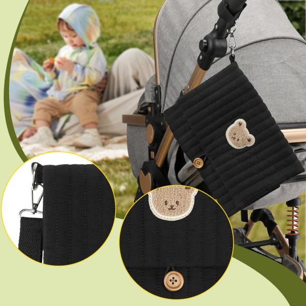 説明:[スタイリッシュなデザイン]: 愛らしい刺繍のクマのデザインが施されたスタイリッシュなデザインで.忙しい両親のために実用性と魅力的な美学を兼ね備えています. [折りたたみ式デザイン]: おむつバッグオーガナイザーは折りたたみ式で.折り...