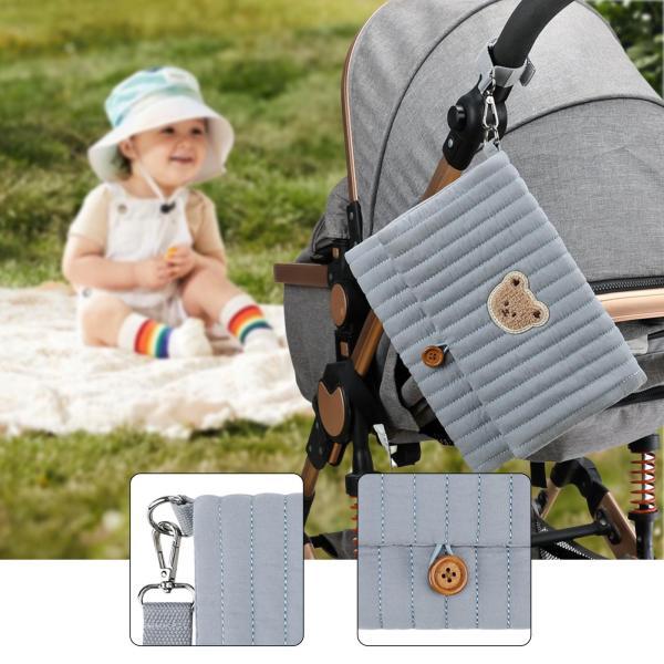 説明:[スタイリッシュなデザイン]: 愛らしい刺繍のクマのデザインが施されたスタイリッシュなデザインで.忙しい両親のために実用性と魅力的な美学を兼ね備えています. [折りたたみ式デザイン]: おむつバッグオーガナイザーは折りたたみ式で.折り...