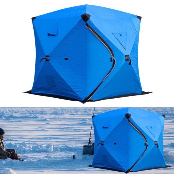 説明:[断熱性に優れたオックスフォード素材]:このアイスフィッシングシェルターはオックスフォード素材で作られています.3層の綿入り生地と補強された上部が優れた保温性を提供し.冬の凍った池のそばでも快適に過ごせます. [透明窓デザイン]: ア...