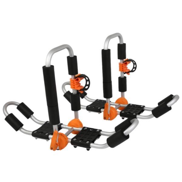 【製品概要】: 車用品として使えるルーフキャリアで、カヤックルーフキャリアやカヌールーフキャリアに対応するアウトドア向けの車載ラックです。車の屋根に取り付けて、艇を安定して運べるよう設計されています。【折りたたみ構造】: 折りたたみ式ルーフ...