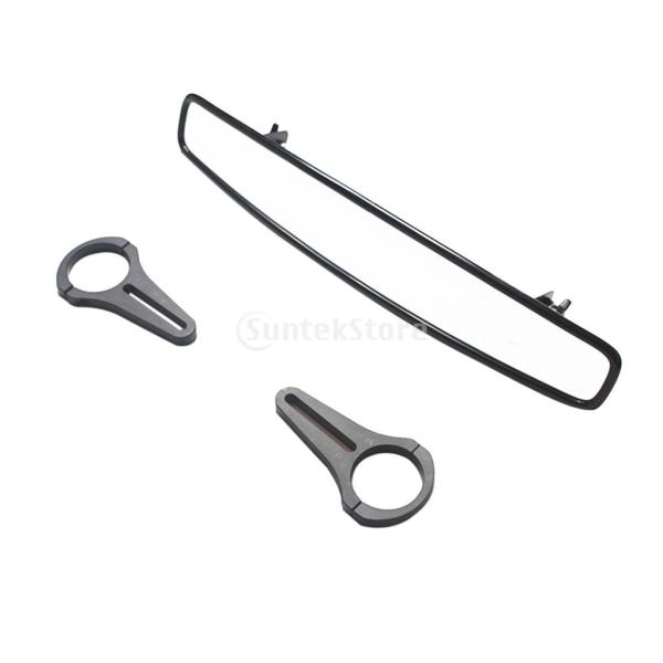 説明:広角15 "x 2.5"凸形状により.面倒なことなく最大の背面図を実現ほとんどのATVTVでユニバーサル4つの小さな金属ガスケット:ミラーをしっかりと保持するために.取り付けブラケットからミラーがスライドするのを止めます簡単な取り付け...