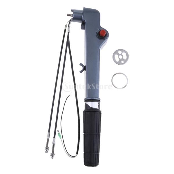 説明:これは、キルスイッチ付きスロットルステアリングアームティラーハンドルです。 スムーズな操作のためのノンスリップハンドル設計。 直接交換、簡単にインストールできます。 全長：42cm / 16.5inch フィーメント：ヤマハ船舶用船外...