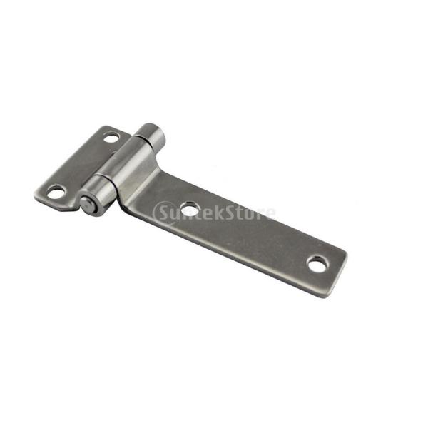 説明:ドアキャビネットコンテナ用100％真新しいヒンジキャスティング材質：304ステンレス鋼 - 良好な耐摩耗性表面：研磨 - 引っかき易い長さ： 135mm / 5.3インチ厚さ：約。 3mm / 0.12インチパッケージに含まれるもの:...