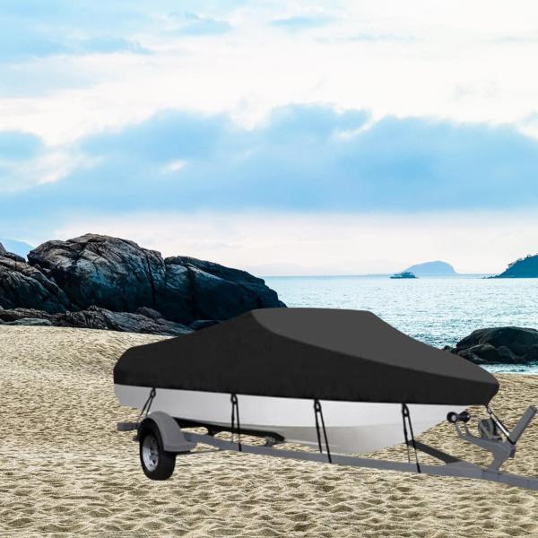 説明: [耐久性]: PUコーティングを施した丈夫なオックスフォード生地で作られたこのボートカバーは.摩耗.裂け目.厳しい気象条件に非常に強く.長期間保護します. [防水保護]: 高度な防水技術と耐日光性素材を採用し.雨.雪.ほこり.日光に...