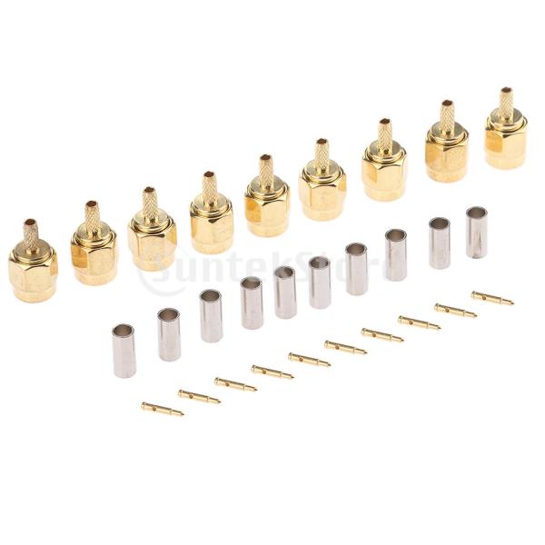 説明:アイテム名:SMAオスRFコネクタ;モデル:SMA-J-1.5;ケーブルタイプに適合:RG174 RG178 RG316 SFF50-1 SFF50-1.5プラグタイプ:オス;材質:銅金メッキパッケージに含まれるもの:10ピースSMA...