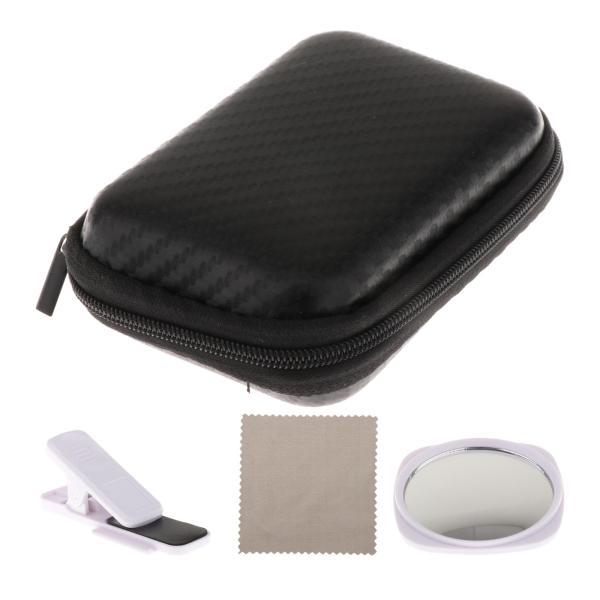 説明:[パッケージ内容]:自撮りスマートフォンバックカメラミラークリップセット.クリップ付きミラー1個.収納ケース1個(スタイルはランダム).クリーニングクロス1個が含まれます.[耐久性のある素材]: ミラークリップは高級プラスチック素材で...