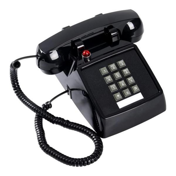 説明:[サイズ情報]レトロデザインのコード付き固定電話の寸法は約13cmx22.2cmx11.5cm/5.12インチx8.74インチx4.53インチ. [素材]ヴィンテージデザインのコード付きデスク電話は.プラスチックケース.金属ベース.大...