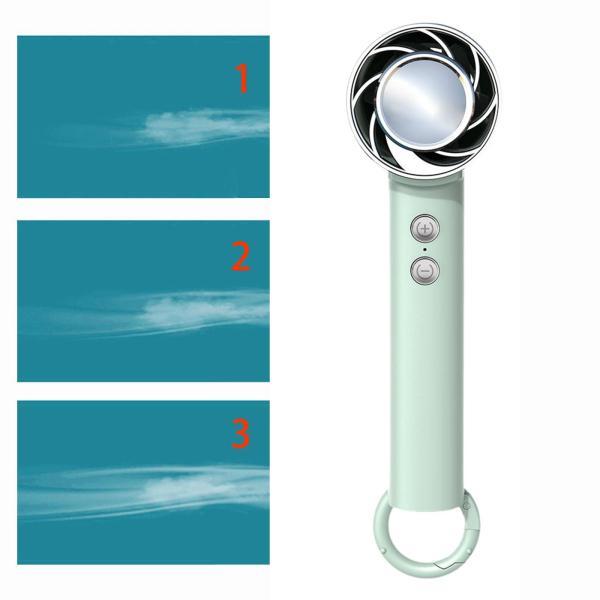 説明:[調整可能な速度設定]:このハンドヘルドパーソナルファンの調整可能な風速設定で快適さをお楽しみください.特定の冷却ニーズを満たすために調整できる3つの風速設定 compact and lightweights:その非常に小さな90度の...