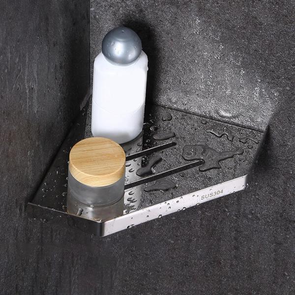 説明:穴あけなし:バスルーム収納棚は簡単に設置でき.壁に穴を開けずに貼り付けるだけです.錆びない:プレミアム品質のシャワーコーナーシェルフはステンレス鋼でできており.腐食や錆から一生保護します.良い保管:バスルームでは.シャンプー.コンディ...