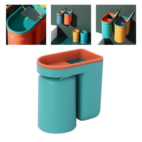 説明:大収納スペース:この製品は.革新的な歯ブラシ＆ガーグルカップオーガナイザーです.大収納スペースには.歯ブラシ.歯磨き粉.洗顔料.くし.かみそりなどを置くこともできます. UPSIDES DOWN:UPSIDES DOWNガーグルカップ...