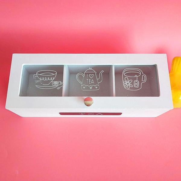 説明:ティーバッグホルダー:カウンタートップ.キャビネット.テーブルトップに置いて.家にスタイリッシュなタッチを加え.ティーバッグを整理しておくことができます. 3つの深いコンパートメント付き:ラッチ式のふたを閉めることでティーバッグを新鮮...