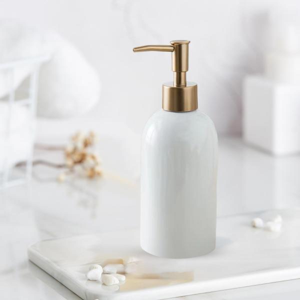 説明:エレガントなバスルーム ソープ ディスペンサー: スタイリッシュでシンプルな外観のハンド ソープ ディスペンサー.機能的で審美的に楽しい.ソープ ディスペンサーはプレス機能があり.耐久性があり実用的です.これをキッチン ソープ ディス...