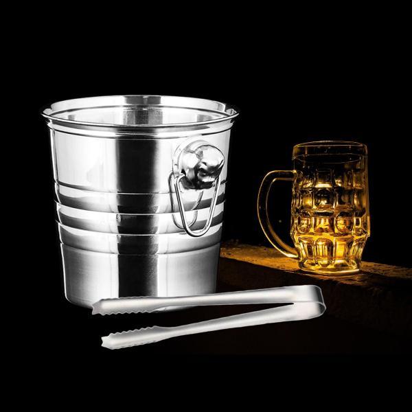 説明:素材: 厳選された高品質のステンレス鋼素材で作られたこれらのアイスバケットは安全に使用でき.ハンドルはより便利に使用できるように設計されています.溶けた氷のストレーナー付き: 氷のバケツのストレーナーが氷を溶かした水から分離し.シャン...