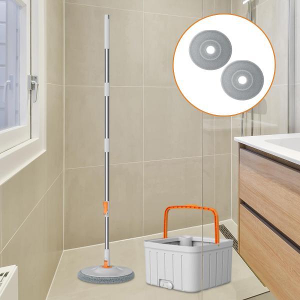 説明:浄水タンクと汚水タンクを分離:上部タンクが回転してきれいな水をモップパッドに噴霧し.下部タンクが汚れた水を回転させて排出し.きれいな水で連続モップを簡単に行うことができます使いやすい:モップを押し下げて回転させて洗います格納式ハンドル...