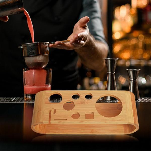 説明:木製で.耐久性と耐摩耗性に優れています.使いやすく.初心者やプロのバーテンダーに適しています.木製スタンドは.バー用品ツールを傷から守り.整理します.スペースを節約し.キッチンの引き出しやキャビネットを散らかす必要はありません.ホーム...