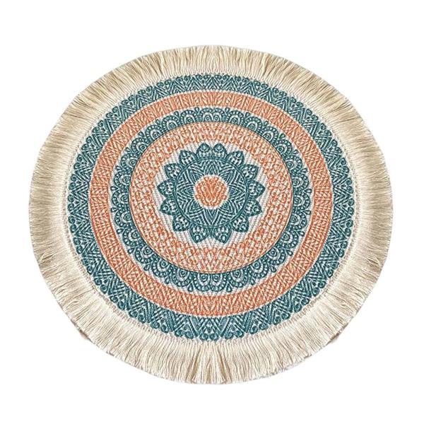 説明:プレースマット:ボヘミアン北欧スタイルのプレースマット.花のデザイン.絶妙でエレガント.屋内外の装飾に最適素材: 高品質の素材を使用しており.質感はタイトで細かく.テーブルトップを傷つけることなくダイニングテーブルを効果的に保護できま...