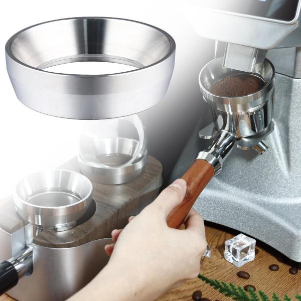 説明:プロのキッチンツール:エスプレッソドージングロートコーヒードージングリング.エスプレッソツール: コーヒー ドージング リングは.コーヒーを無駄にしたり.作業台を台無しにしたりするのを防ぎます.耐久性:コーヒードージングリング.プレミ...