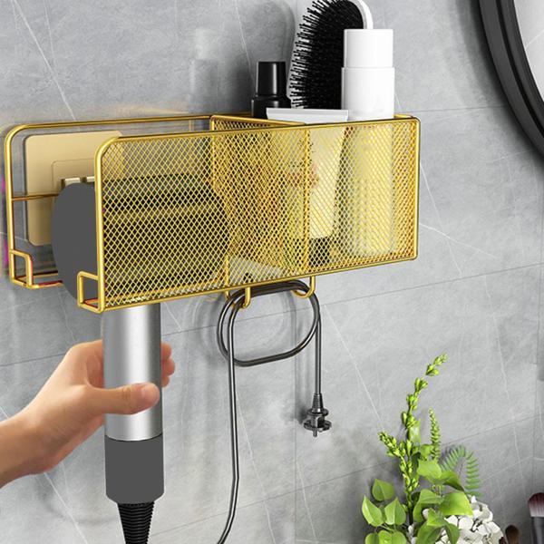 説明:ヘアドライヤーオーガナイザー:ヘアドライヤーホルダーラックは.ほとんどのタイプとサイズのヘアドライヤーと互換性があり.耐久性があり絶妙です.耐久性:炭素鋼素材で作られたヘアドライヤーホルダー.頑丈で滑らかな表面.防錆.耐久性.スペース...