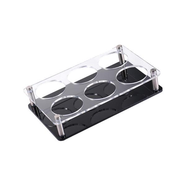 仕様:素材: アクリルサイズチャート:6穴ストレート/曲がっていない: 29cmx6.5cmx5.5cm/11.42インチx2.56インチx2.17インチ.穴直径: 3.8cm/1.50インチ.12穴:21cm×15cm×5.2cm/8.2...