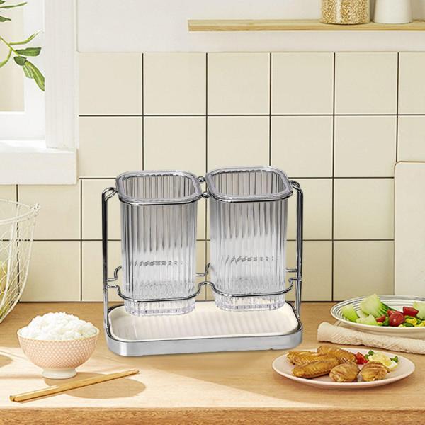 説明:[超防湿性]: 各調理器具ホルダーの容器の底に排水穴があり.水の流れが速くなり.品質を維持できます.鉄製のフレームによりカップが宙に浮いて通気性が良くなります.[独創的な素材の組み合わせ]: 鉄フレームとアクリルカップの調理器具オーガ...