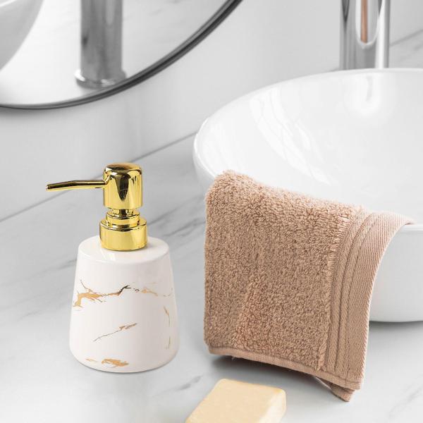 説明:[セラミック素材]: セラミック製のハンドソープディスペンサー.丈夫で滑らか.耐久性があり繊細です.[大容量]: 上部のポンプを押すだけで石鹸が出てきます.漏れ.こぼれ.飛び散りがなく.お金を節約し.無駄を避けます.大容量250ml/...