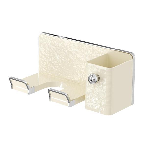 説明:[素材]: この壁掛けヘアドライヤーラックはプラスチック製で.耐久性と長寿命を保証します.[サイズ]:ドライヤーホルダーラックの寸法は23cmx10.5cmx10cmで.ヘアドライヤーをしっかりと保持するのに十分なスペースを提供します...