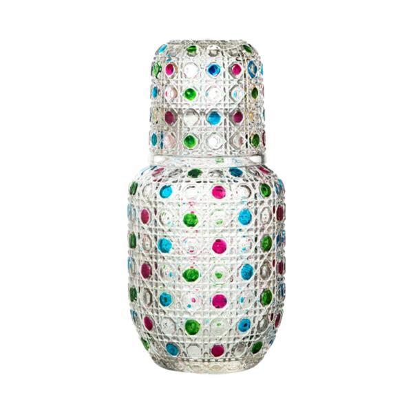 説明:[カラフェとカップセット]: エレガントで美しいウォーターカラフェとカップのセットです.使用していないときは蓋として使え.ほこりが入るのを防ぎます.実用的で便利です. [プレミアムで信頼性]: ベッドサイドのウォーターカラフェとグラス...