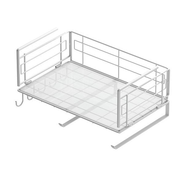 説明:[寸法]コンパクトなサイズなので.スペースをあまり取らずにほとんどのキャビネットや棚にフィットします.スライドアームは.厚さ3.5cm/1.38インチの棚の下にフィットします.ヒント: 棚下バスケットを購入する前に.キャビネット/クロ...