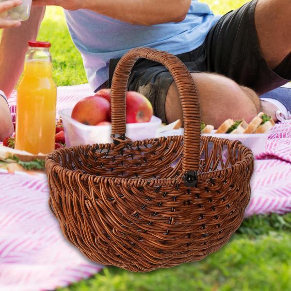 説明:[デザイン]: 若い女の子.女性.アウトドアキャンプ向けの手作り編みフラワーバスケットです.フルーツ収納バスケットとしても使えます. [プレミアム素材]: フルーツバスケットは高品質の鉄とPP素材で作られており.長寿命と堅牢性を保証し...