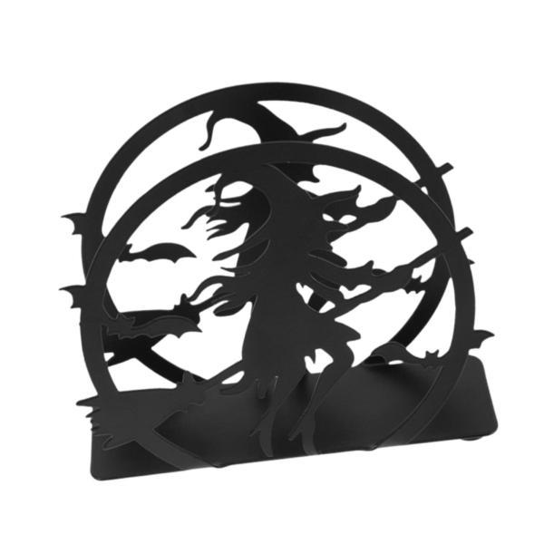 説明:[ナプキンホルダー]: このユニークでスタイリッシュな魔女をテーマにしたティッシュナプキンホルダーは.ダイニングテーブルに最適です.ナプキンスタンドは.友人への新築祝いの贈り物に最適です. [素材]: 鉄素材で作られたこのナプキンホル...