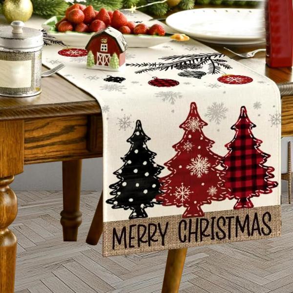 説明:[クリスマスデコレーション]: このクリスマステーブルランナーはクリスマスデコレーションに最適で.ダイニングテーブルにホリデーの雰囲気を添えます. [素材]: 高品質のポリエステルで作られたこのテーブルランナーは丈夫でお手入れが簡単で...