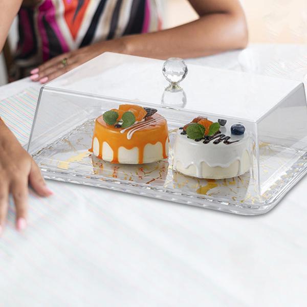 説明:[耐久性]: アクリル製のドーム型ケーキスタンドは.キッチン用品コレクションにユニークでスタイリッシュな一品です. [特徴]: ケーキトレイは滑らかな表面で.ケーキ.パイ.ペストリーのディスプレイに最適です. [デザイン]: 透明なア...