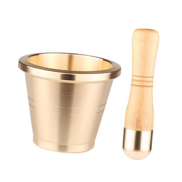 説明:[高品質素材]: この製品は純粋な真鍮製で.耐久性と長寿命を保証します.本体は美しくデザインされ.見た目も美しく.どんなキッチンにもぴったりです. [効率的なデザイン]: 木製の乳棒は頑丈でしっかりしており.効率的な叩きを保証します....