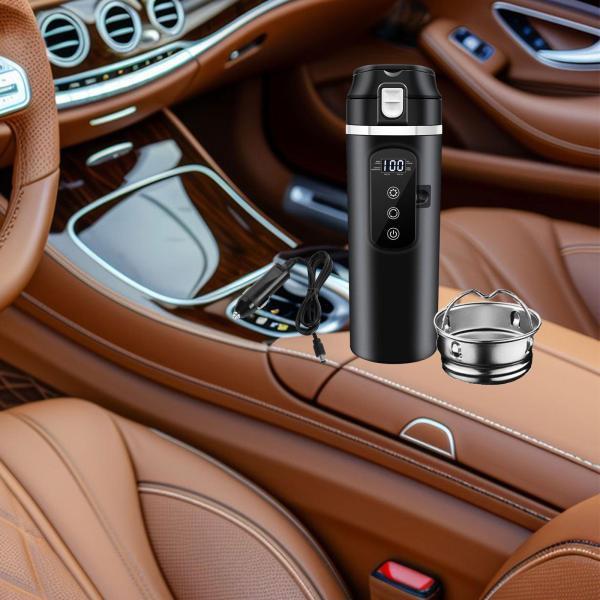 説明:[車用加熱カップ]: 自動加熱機能と温度表示を備えた車用ケトルボイラーコーヒーカップ.多層保護.一定温度設計.長期的な保温.リアルタイムで温度を表示するLEDライト仕様:冷水容量:500ml温水容量:450ml注:ディスプレイ画面が明...