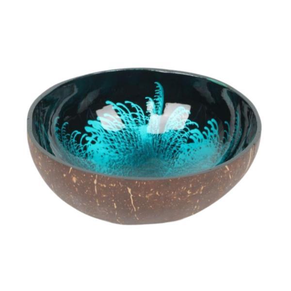 説明:手作りのココナッツシェルボウル.明るい色と不完全さ.丸い形.細かい魅力朝食から昼食.夕食.デザートまで.スムージーボウル.シリアル.サラダボウル.デザートECTS この美しく塗装されたココナッツシェルボウルは.スナック.ディップ.キャ...