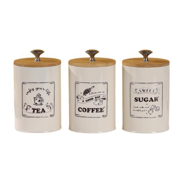説明:[コーヒーシュガーティーキャニスター]: キッチン収納セット.各キャニスターには機能が明確にラベル付けされており.カウンタートップを整理し.お茶.コーヒー.砂糖を探す時間を節約できます. [素材]: このキッチン調味料瓶セットは鉄と竹...