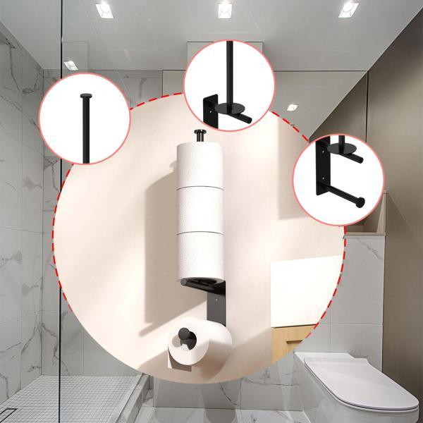 説明:[素材]: 炭素鋼で作られたこのティッシュホルダーは.トイレットペーパーを3ロール収納でき.簡単に取り出せます. [デザイン]: この垂直ティッシュロールホルダーは.ロールペーパークロスバーの滑らかな紙の描画.背面の落下防止設計により...
