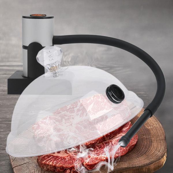 説明: [プレミアム素材]スモーキングクロッシュはアクリルと食品グレードのPCで作られており.繰り返し料理に使用しても耐久性があります. [多用途]分子ガストロノミーに最適なこのインフューザーリッドは.料理のスモーキーな香りを保ち.バーでの...