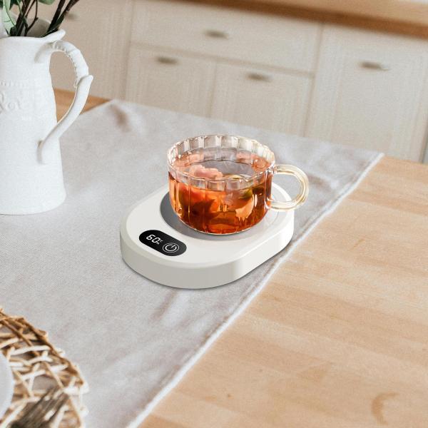 説明: [用途]: デスク用コーヒーウォーマーは飲み物を適温に保つように設計されており.このマットはミルク.コーヒー.紅茶などを温めるのに最適です. [温度調節可能]: カップウォーマーは4段階の温度調節が可能で.30℃から60℃まで簡単に...