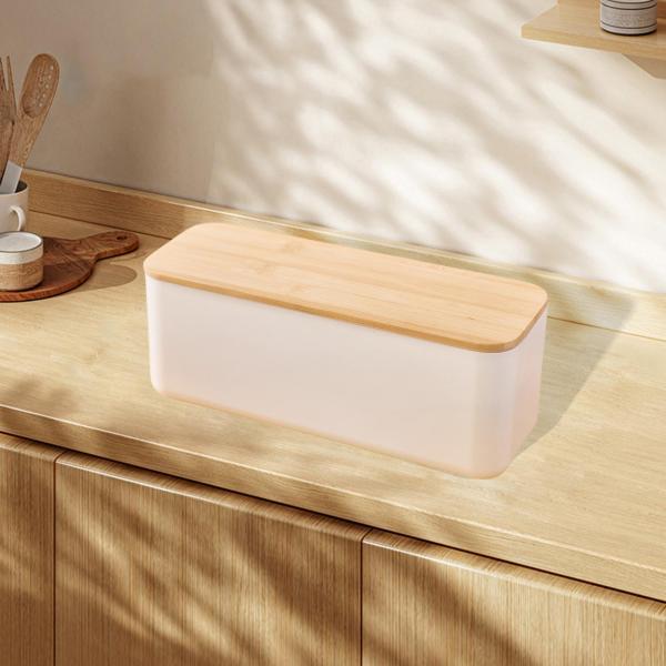 説明: [多用途収納]:この容器はパン.ケーキ.スナック.ペストリー.クッキー.その他の小物を収納し.キッチンを整理整頓するのに適しています. [プレミアム素材]:ブレッドボックスはポリプロピレン製で.スタイリッシュな竹製の蓋が付いており....