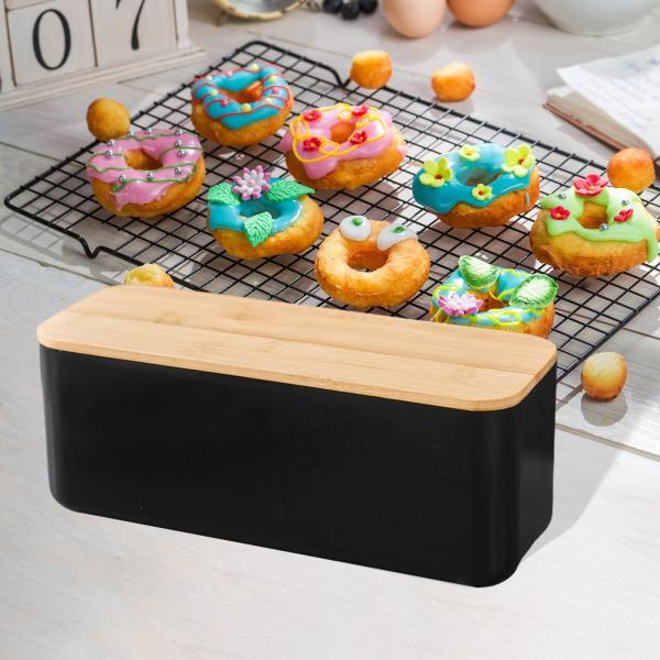 説明: [多用途収納]:この容器はパン.ケーキ.スナック.ペストリー.クッキー.その他の小物を収納し.キッチンを整理整頓するのに適しています. [プレミアム素材]:ブレッドボックスはポリプロピレン製で.スタイリッシュな竹製の蓋が付いており....