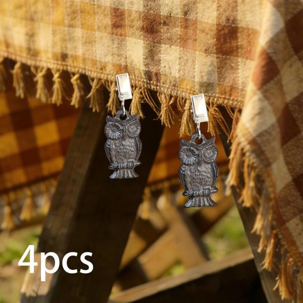 説明: [耐久性のある素材]: フクロウのテーブルクロスウェイトクリップは高品質の鉄で作られており.テーブルクロスを所定の位置に固定するための耐久性と安定性を確保します. [ヴィンテージデザイン]: テーブルクロスウェイトは.テーブルセッテ...