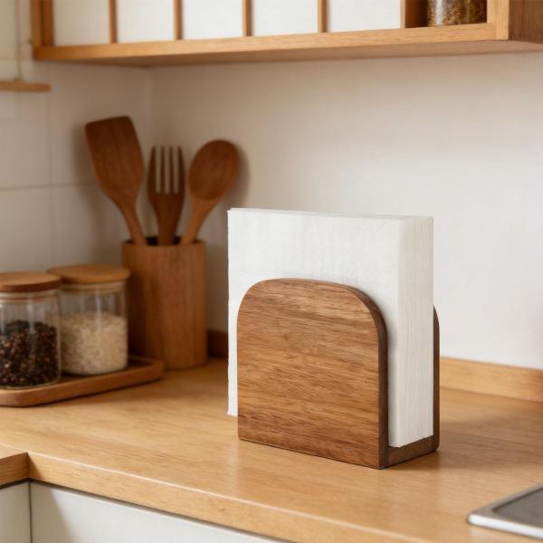 説明: [スタイリッシュ]このシックな木製ナプキンホルダーでダイニング体験を向上させましょう.キッチンやレストランのテーブルトップの見た目を高めるようにデザインされています. [便利]一度に最大60枚のナプキンを簡単に取り出せます.厚みのあ...