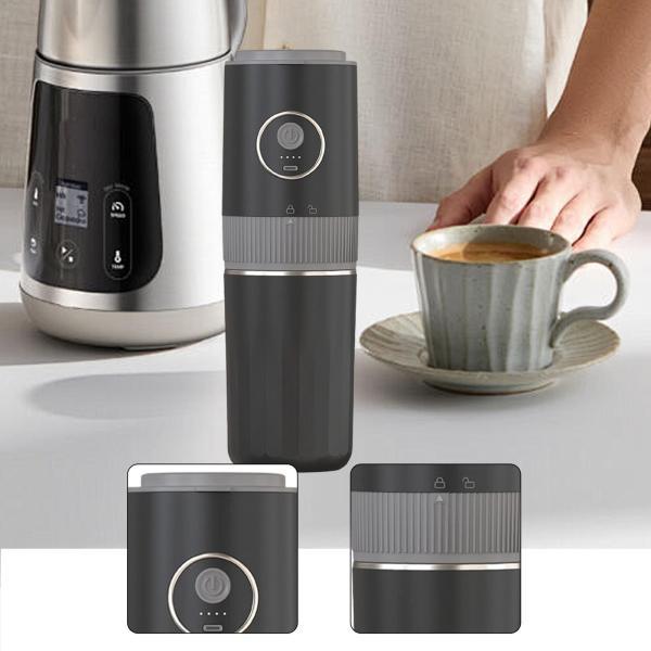 説明: [便利]ポータブルポアオーバーコーヒーメーカーは.コーヒーグラインダー.フィルタードリッパー.コーヒータンブラーの機能を兼ね備えており.コーヒー作りのプロセスを簡素化し.挽きたてのコーヒーをすぐに楽しむことができます. [ポータブル...